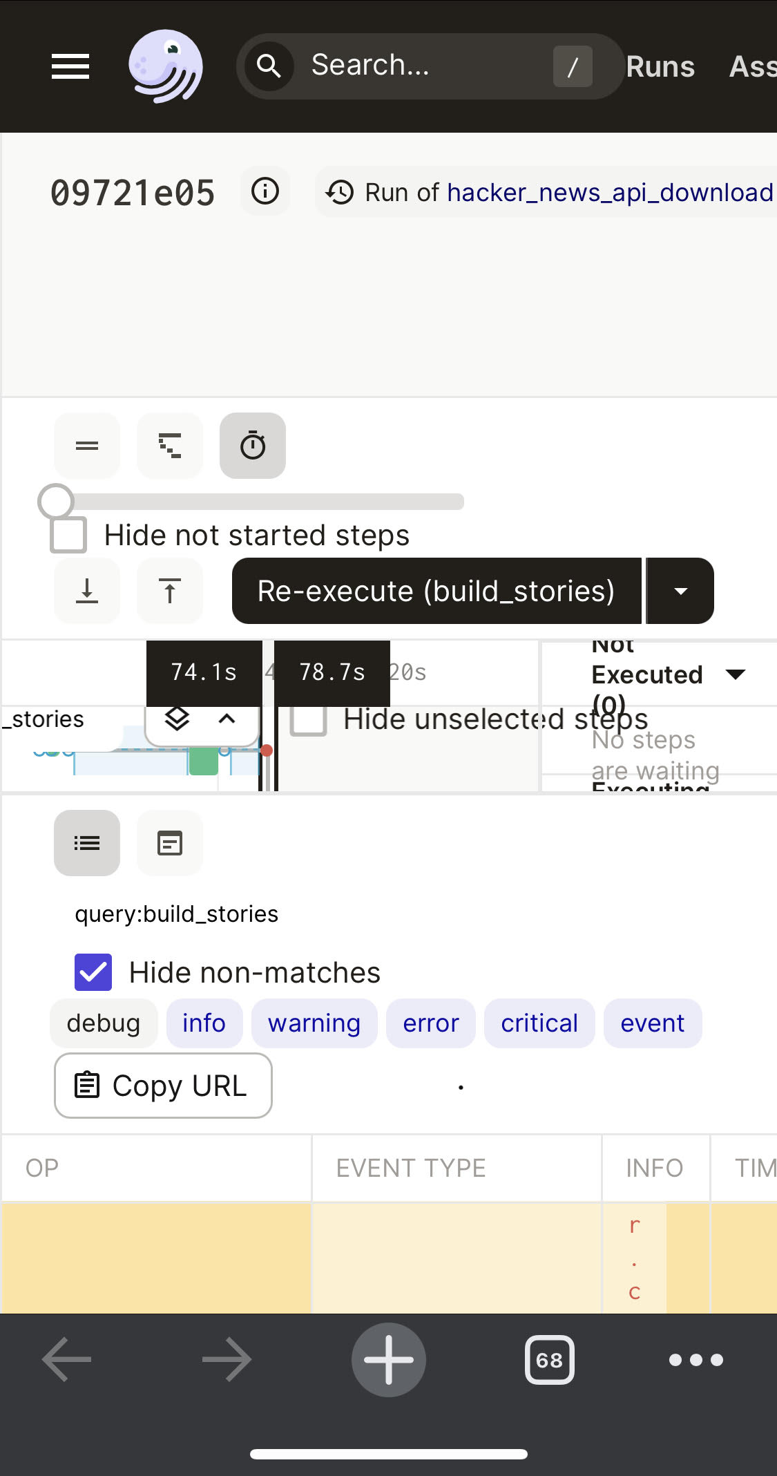 better mobile rendering of run page · Issue #5236 · dagster-io/dagster · GitHub