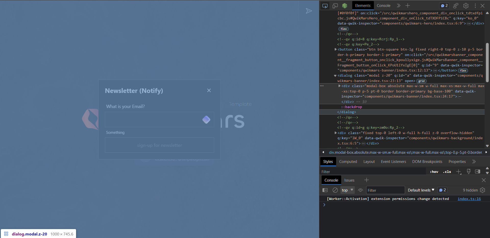 ProtonPass: A password form within ` ` (modal) element overlays the floating pop-up. · Issue ...