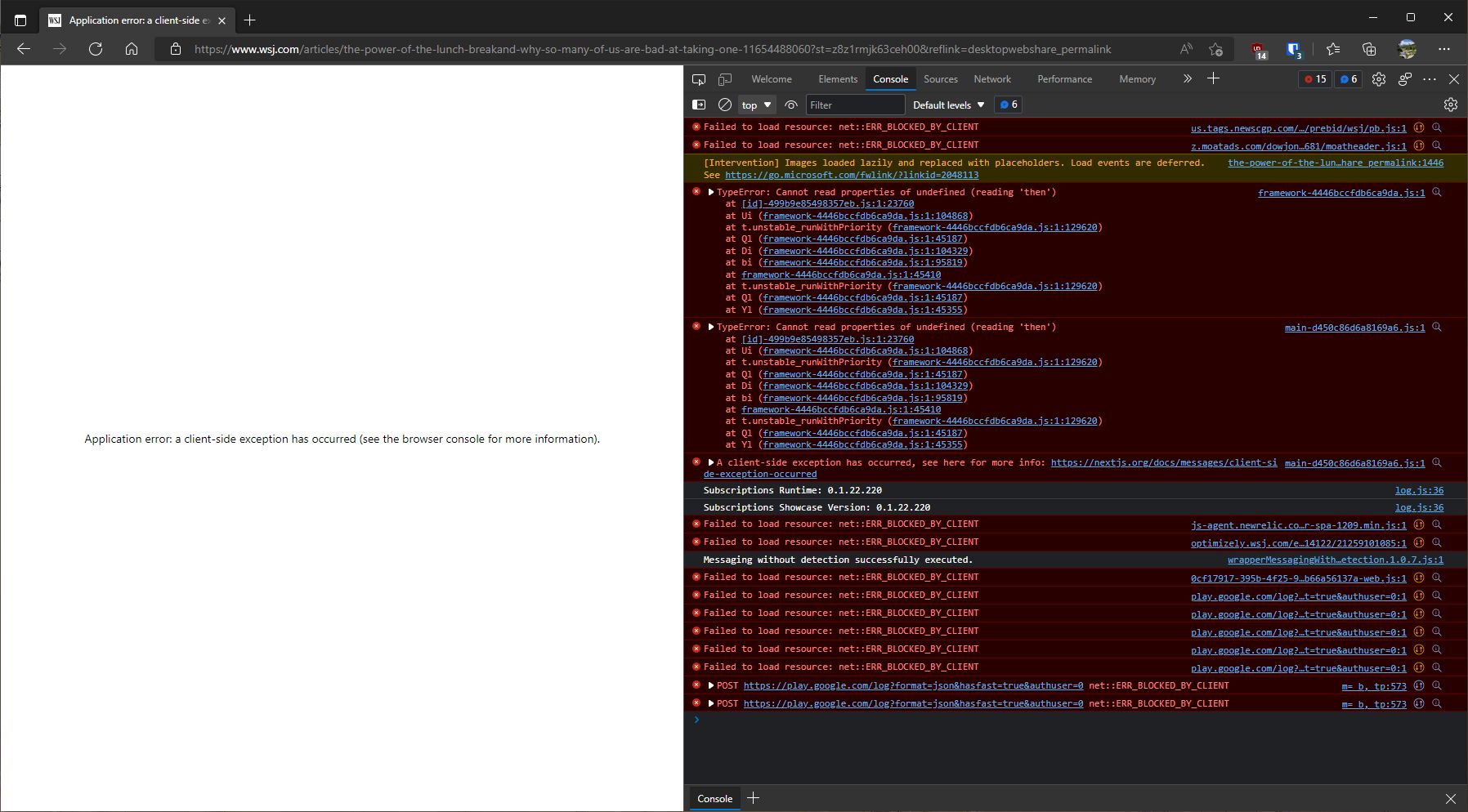 wsj.com: breakage · Issue #13593 · uBlockOrigin/uAssets · GitHub