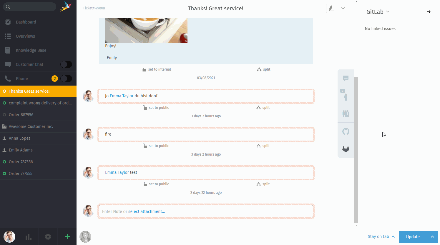 Provide Error Message If User Provided Wrong Information For Github And