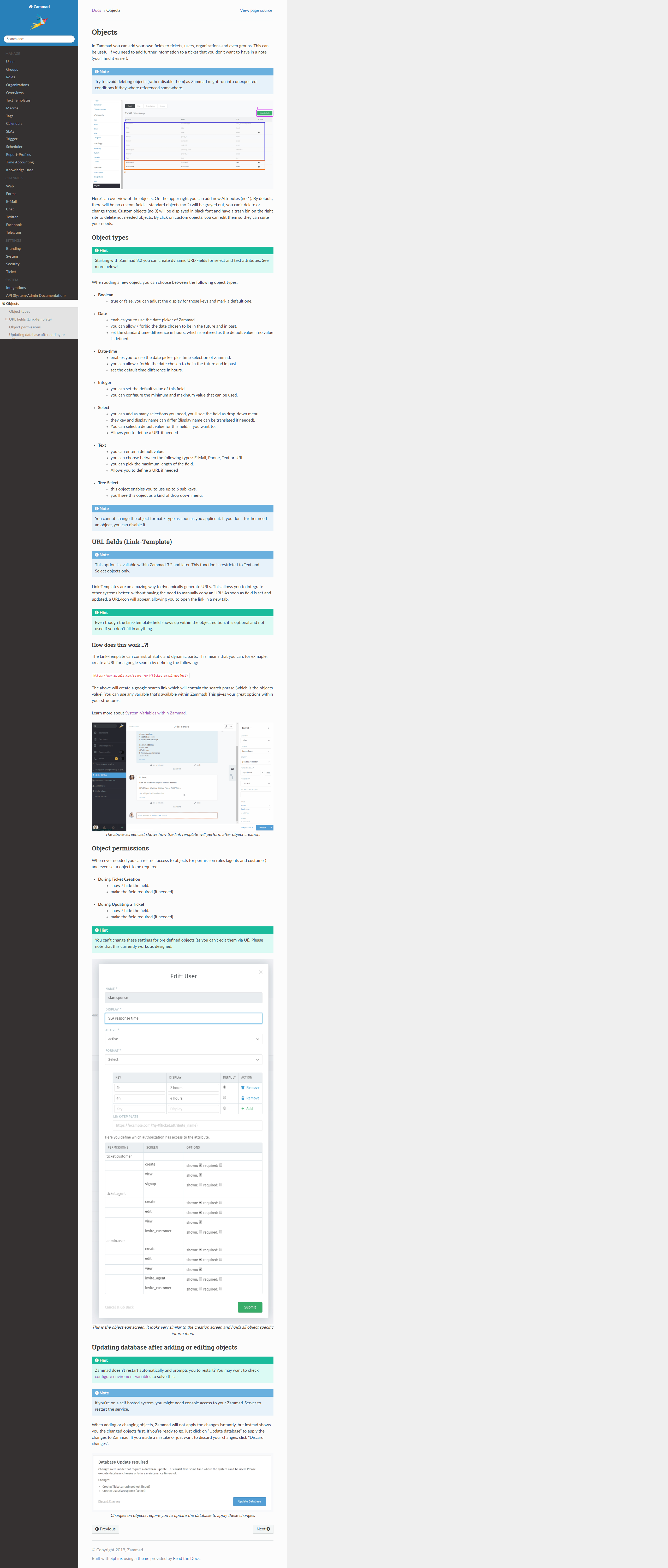 clickable URL (template) for ObjectManager Attribute · Issue #2103 · zammad/zammad · GitHub