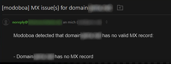 Improve DNS checks to allow DNS servers not working temporary · Issue #2038 · modoboa/modoboa ...
