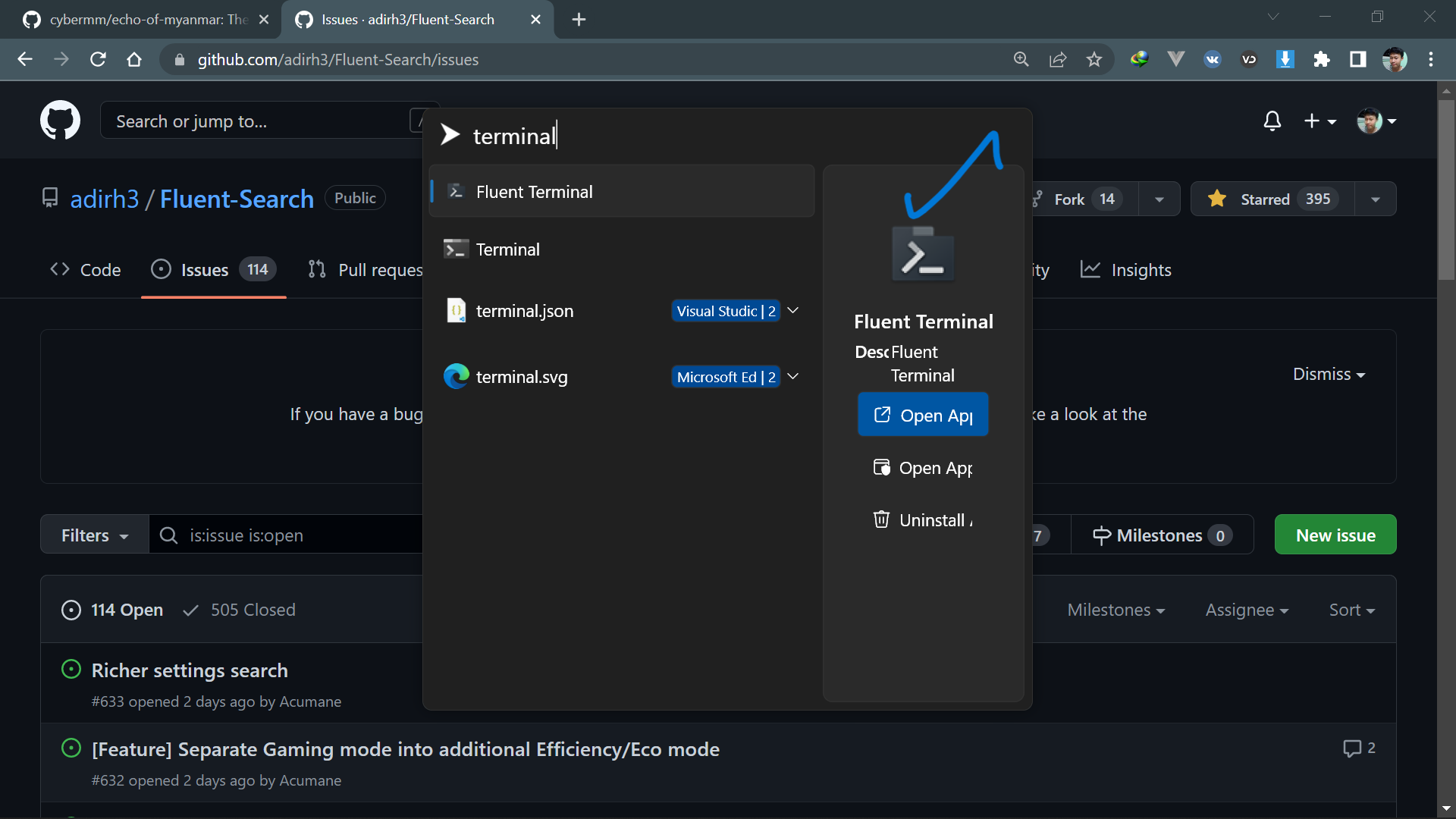 How can I remove the right body of search result? · Issue #634 · adirh3/Fluent-Search · GitHub