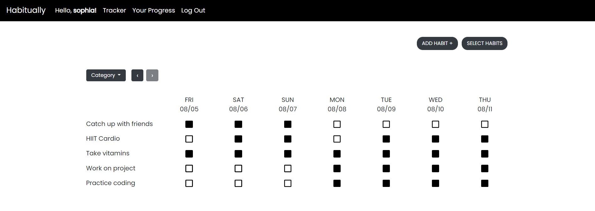 Github Sophiapobrehabitually App A Habit Tracking Web Application Built Using Django Python