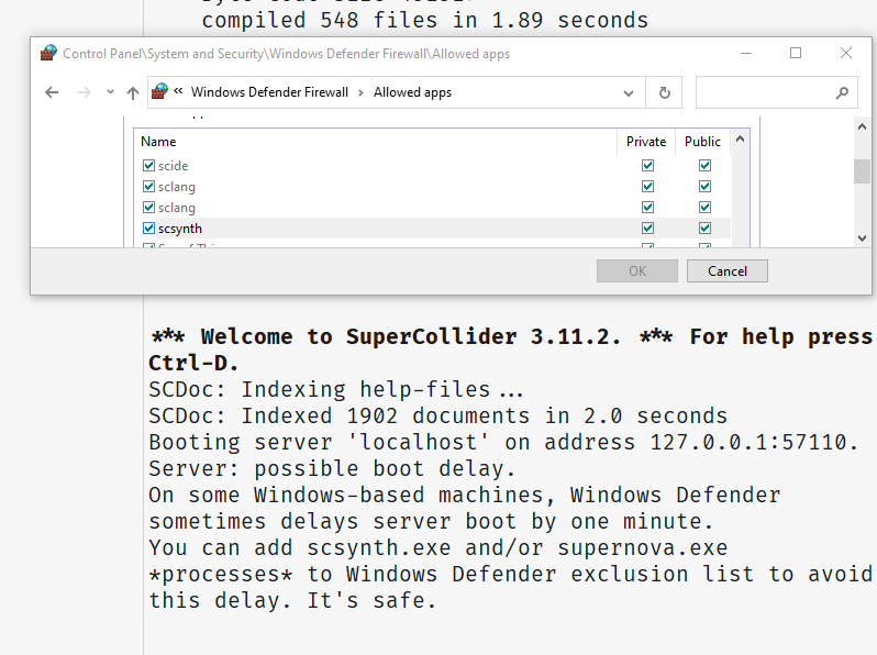 Windows Defender delays scsynth boot by 60+ seconds · Issue #4368 · supercollider/supercollider ...