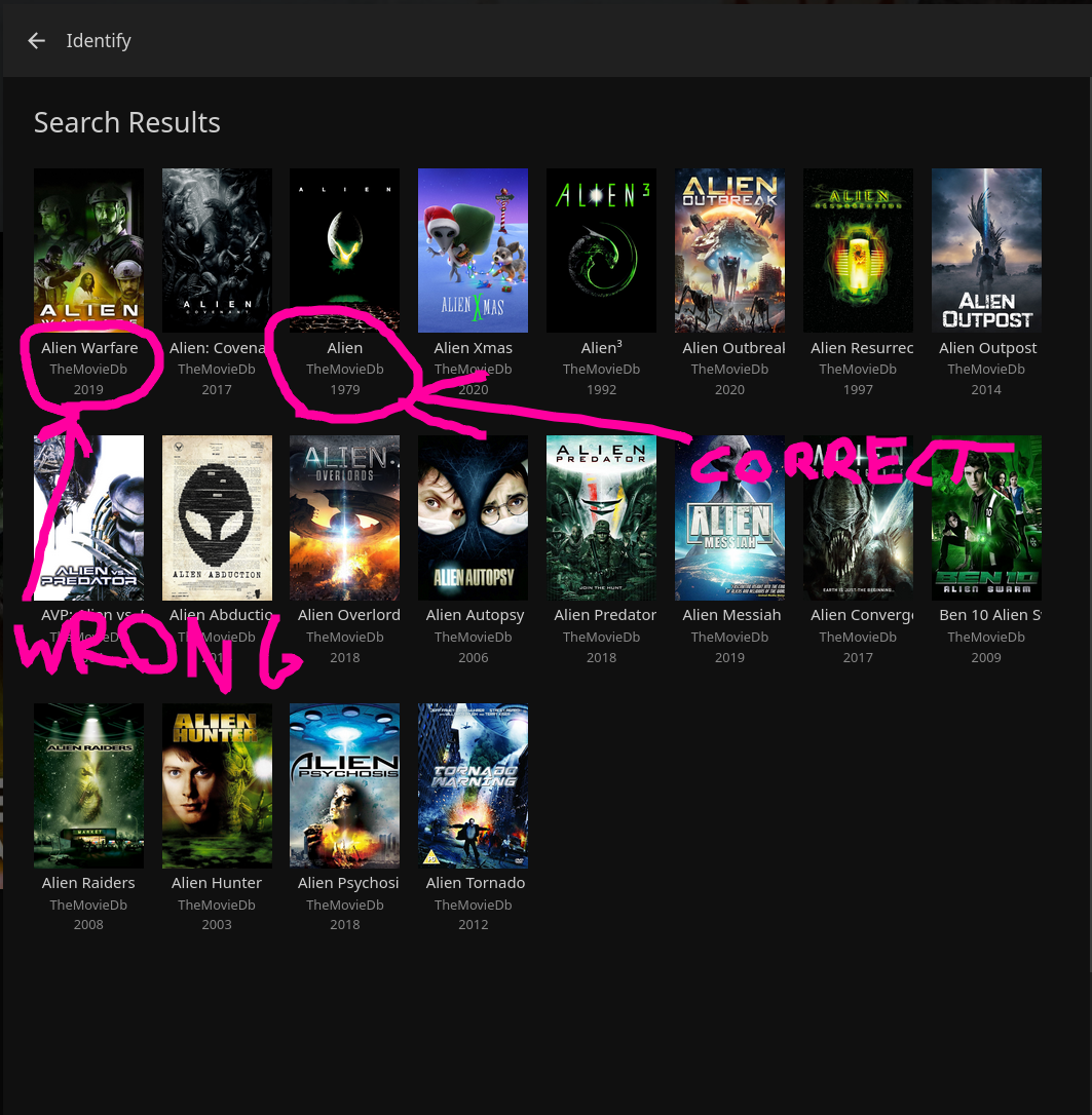 Movie identified as wrong movie · Issue #5244 · jellyfin/jellyfin · GitHub
