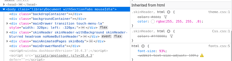 Custom CSS (branding) Not Taking Priority · Issue #742 · jellyfin/jellyfin-web · GitHub