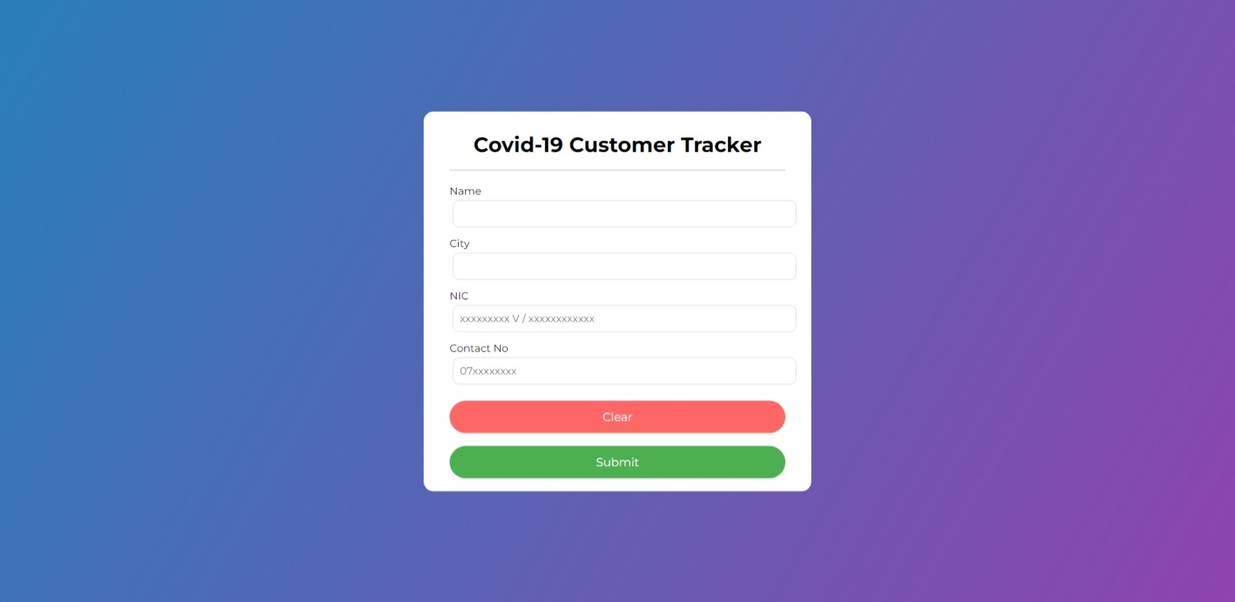 GitHub - LakpriyaGuru/covid19-customer-tracker
