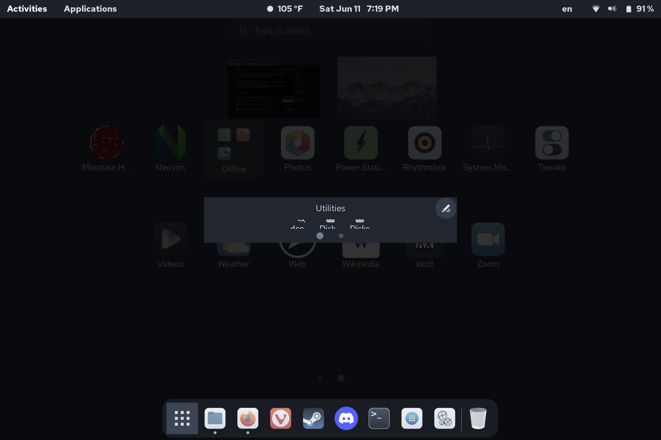 [GNOME 42.2] Spacing Issues with App Folders and Search · Issue #211 · EliverLara/Nordic · GitHub