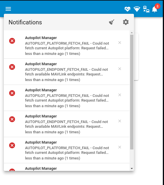 core: ardupilot-manager: API not available when no board is connected · Issue #610 ...