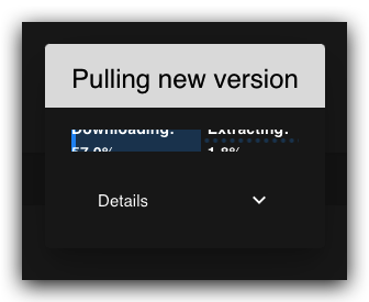 Unreadable progress bar in version chooser · Issue #1673 · bluerobotics/BlueOS · GitHub