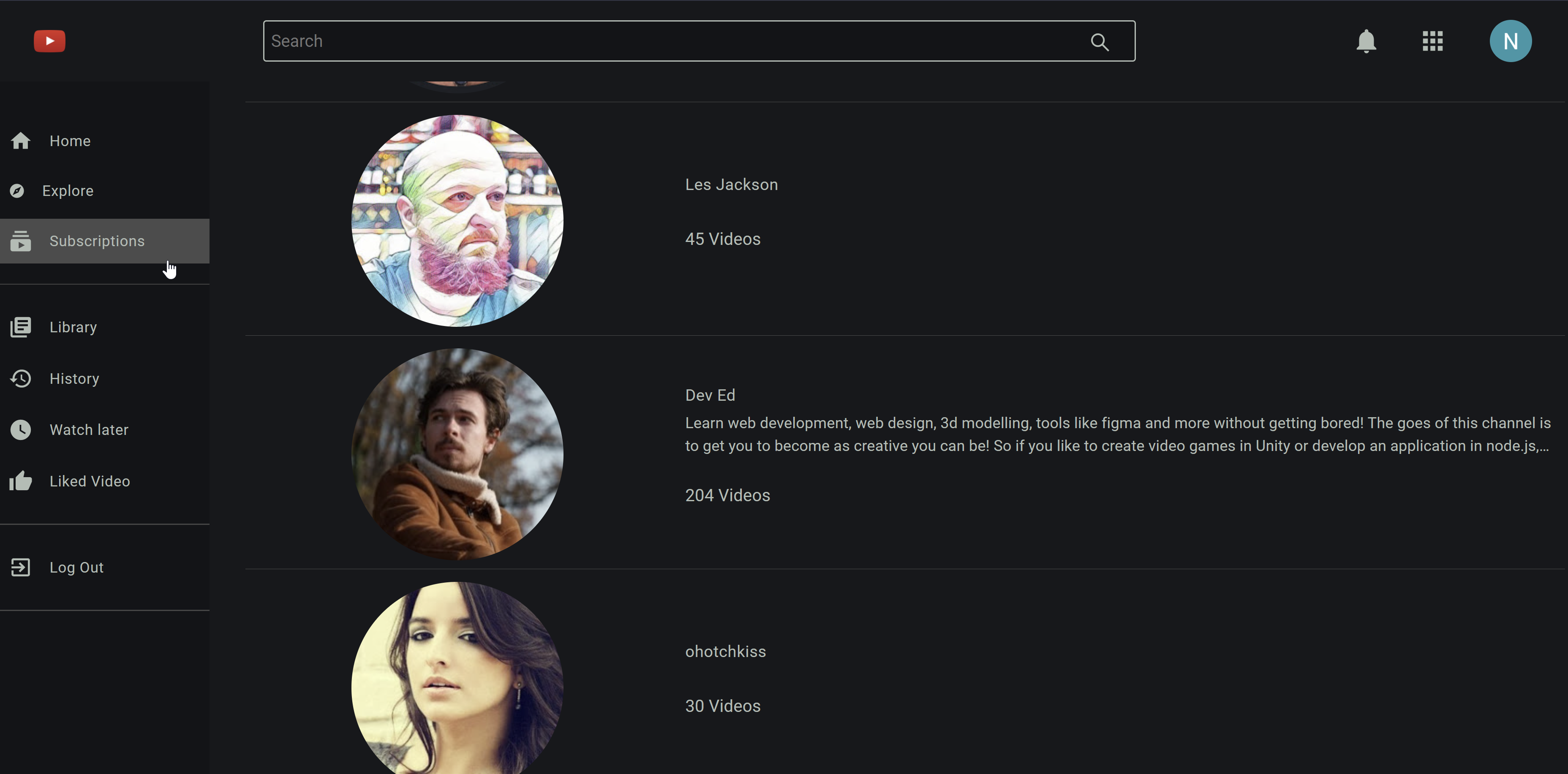 GitHub - NCRadtke00/notyoutube: Working youtube clone check link: React ...