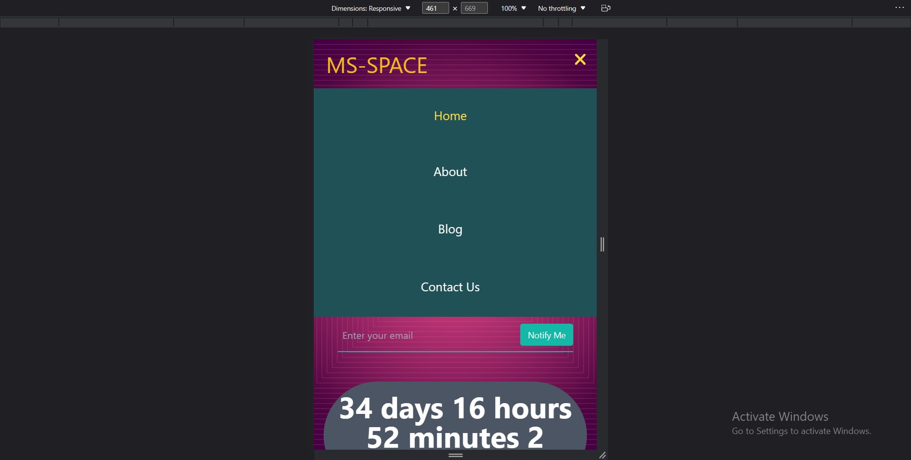 GitHub - viktorzee/ms-space-landing-page