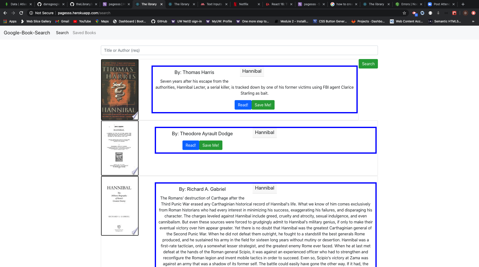 GitHub - dgchromy/theLibrary: Google Books search and save library. using react.