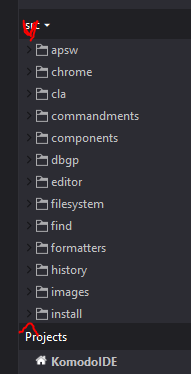 Can't see folder open indicators (`>` & `v`) in places and Toolbox · Issue #3023 · Komodo ...