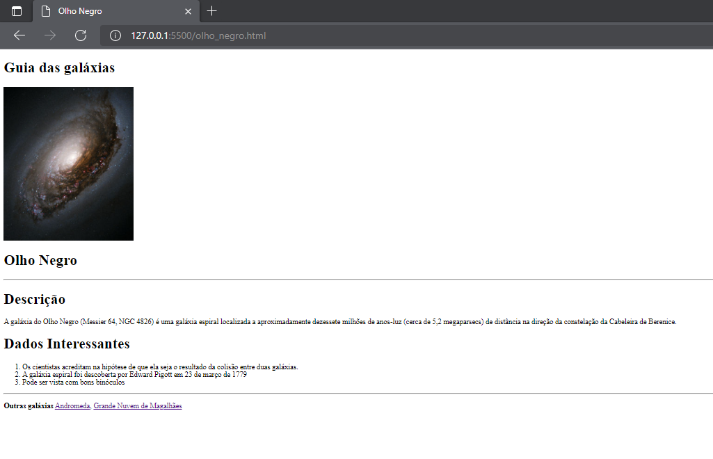 GitHub - matheuslei/OneBitCode-GalaxyGuide: Simples exercício utilizando somente HTML do curso ...