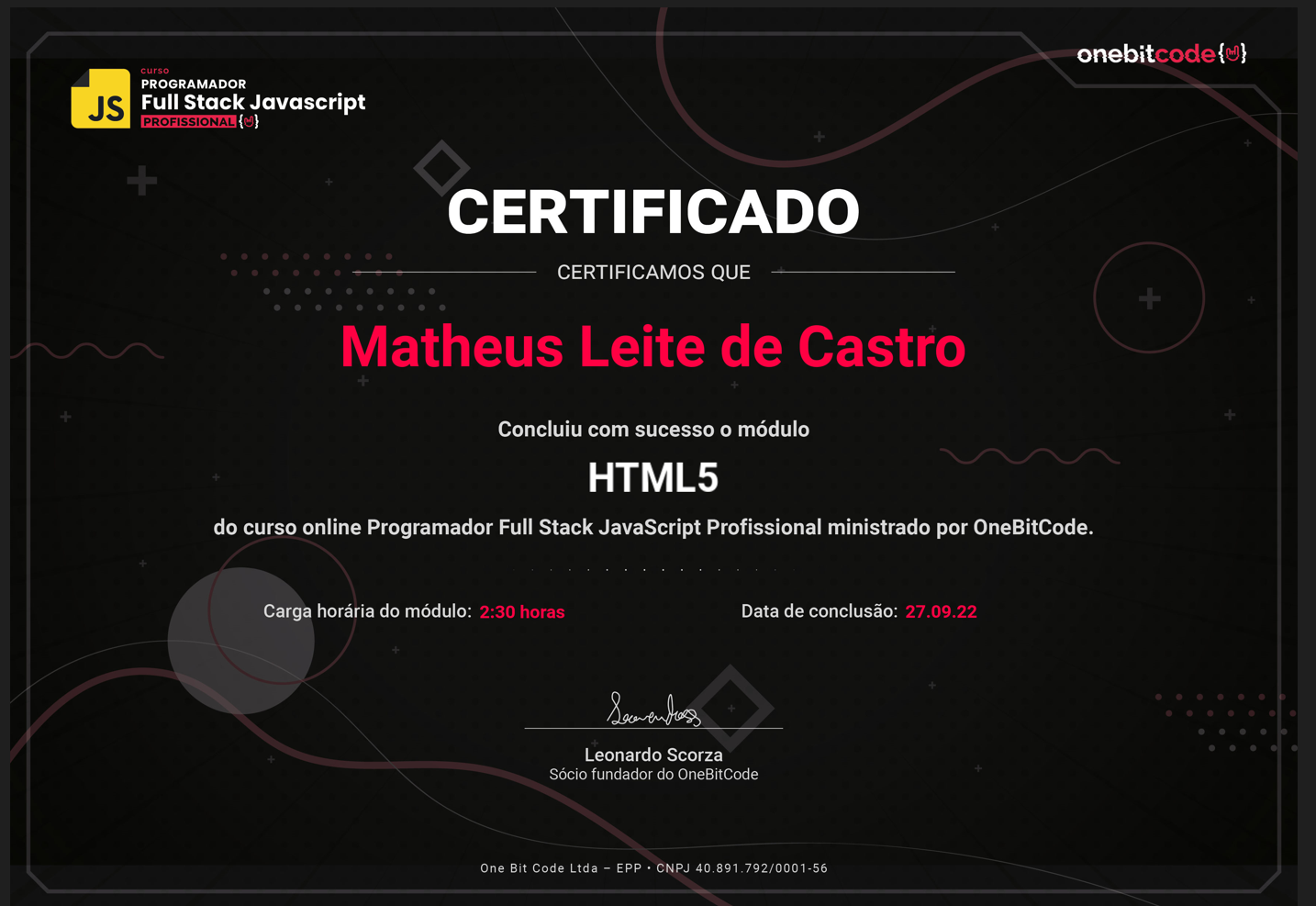 GitHub - matheuslei/Certificados: Repositório para certificados