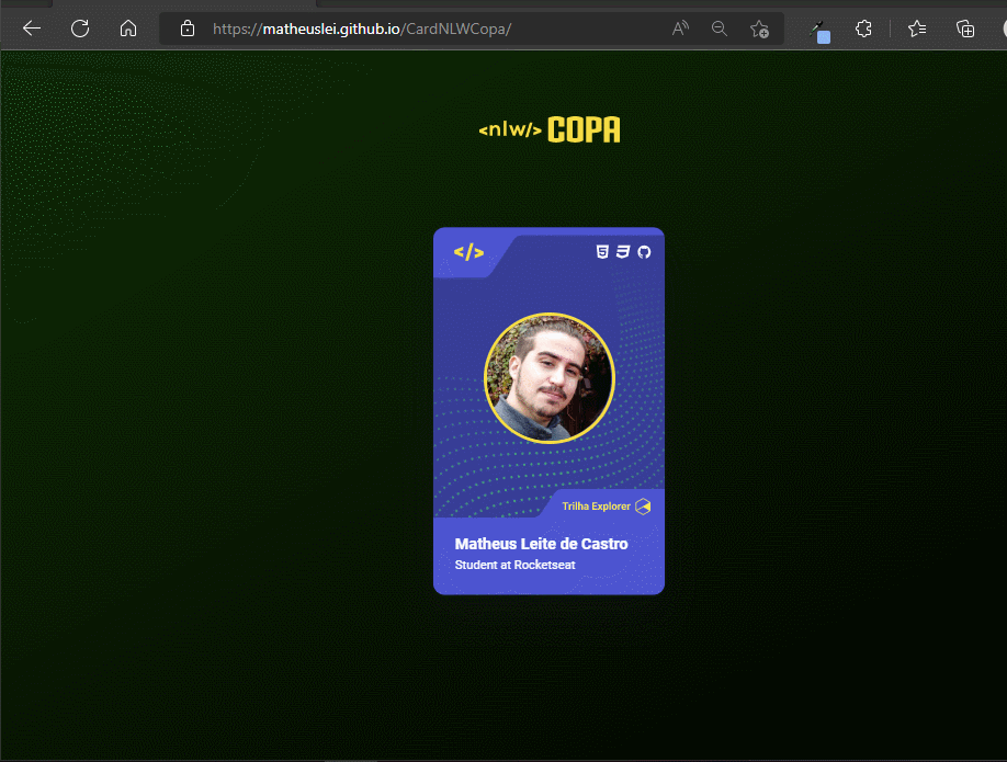 GitHub - matheuslei/CardNLWCopa GitHub - matheuslei/CardNLWCopa