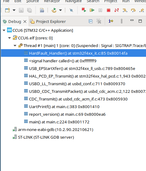 Hardfault error on USB CDC_ACM device STM32F401 · Issue #30 · alambe94/I-CUBE-USBD-Composite ...