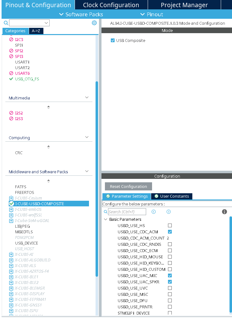 Hardfault error on USB CDC_ACM device STM32F401 · Issue #30 · alambe94/I-CUBE-USBD-Composite ...