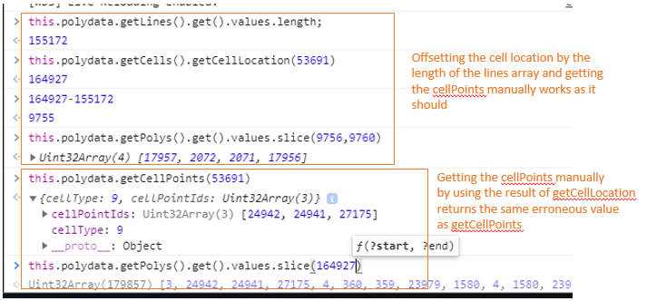 getCellPoints output not making sense for some files · Issue #1455 · Kitware/vtk-js · GitHub