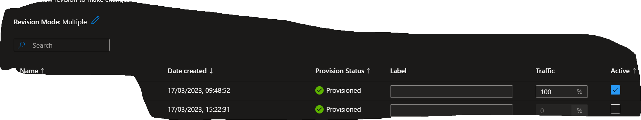 Switching Revision Mode Creates Incorrect Configuration · Issue 679 · Microsoftazure Container