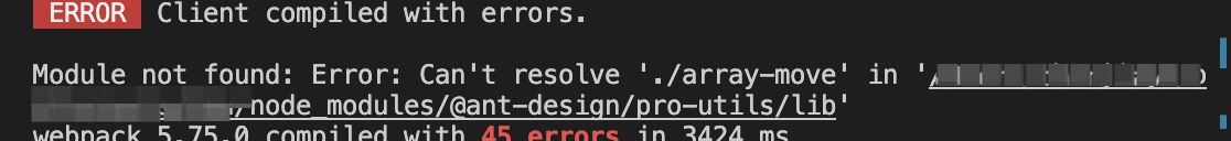 🐛[BUG] @ant-design/pro-utils 升级到版本2.8.4 构建报错 · Issue #6991 · ant-design/pro-components · GitHub