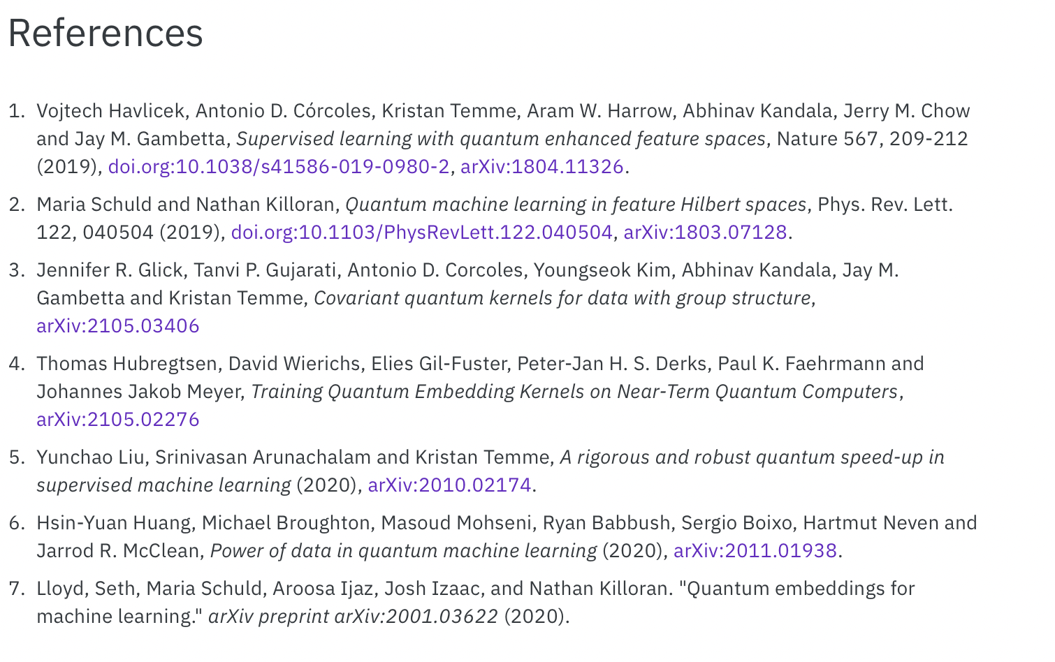 [General UI] Missing links and Inconsistent References formatting in the Machine learning ...