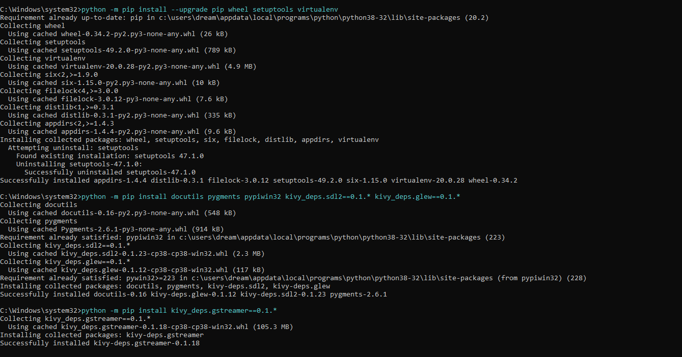 Kivy is not installing!!! · Issue #7019 · kivy/kivy · GitHub Kivy is not installing!!! · Issue #7019 · kivy/kivy · GitHub