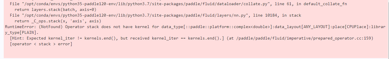 paddle.io.Dataloader()实例化后，循环取数据报错。 · Issue #53264 · PaddlePaddle/Paddle · GitHub