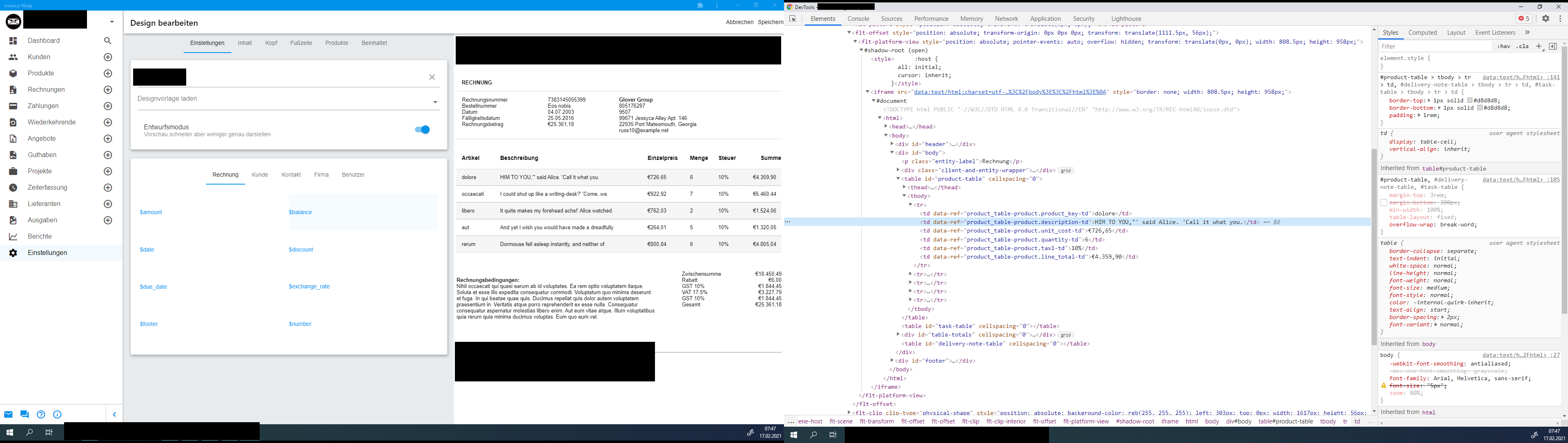 Include Task Table in Invoice Design dummy Data · Issue #4932 · invoiceninja/invoiceninja · GitHub