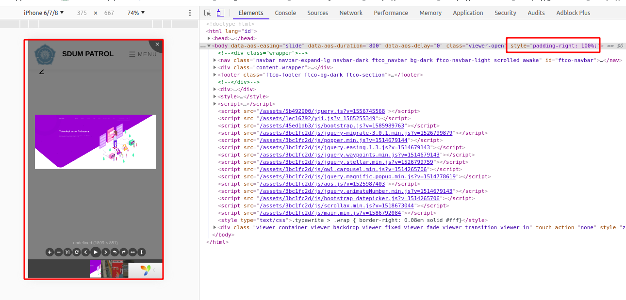 Display Image Viewer in Mobile - Responsive · Issue #379 · fengyuanchen/viewerjs · GitHub