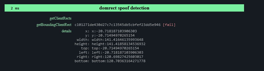 CanvasBlocker DOMRect API detections · Issue #620 · kkapsner/CanvasBlocker · GitHub