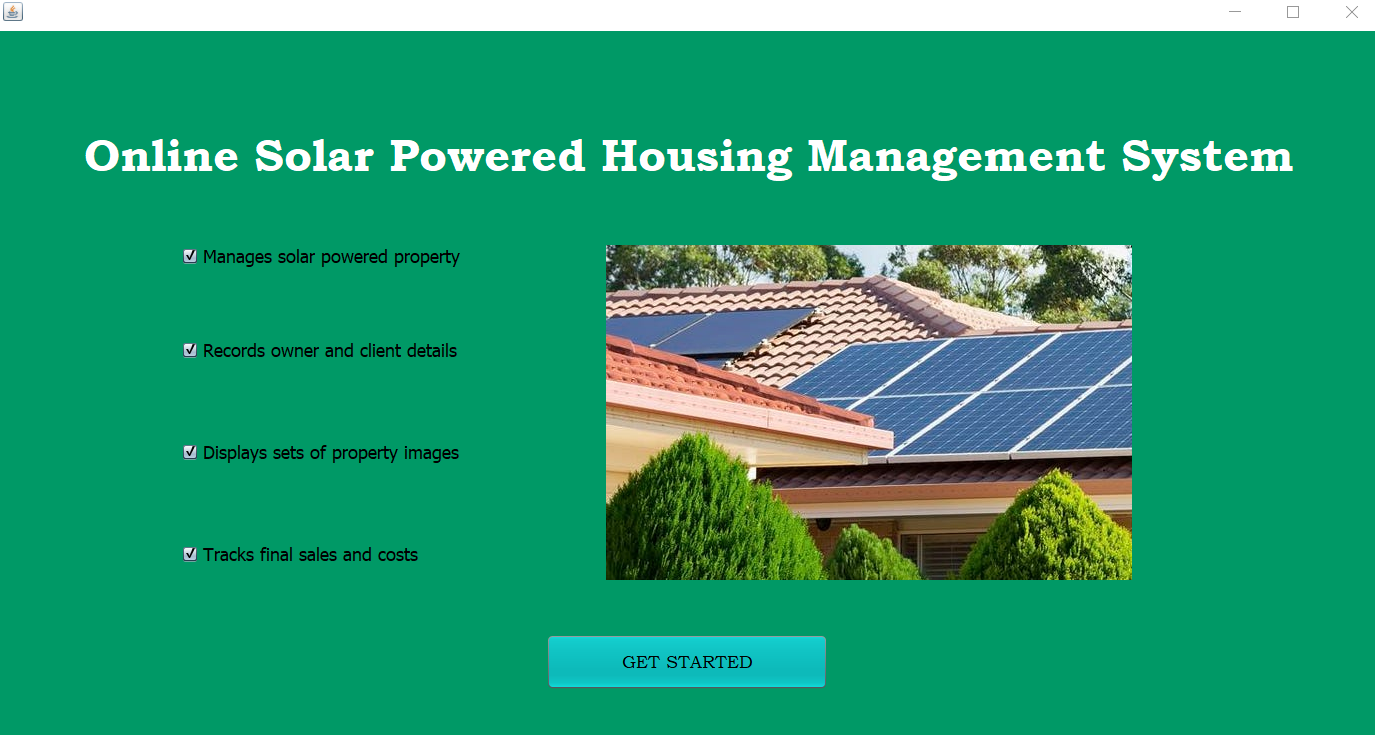Github Laucherr Solar Housing Management App A Housing Management