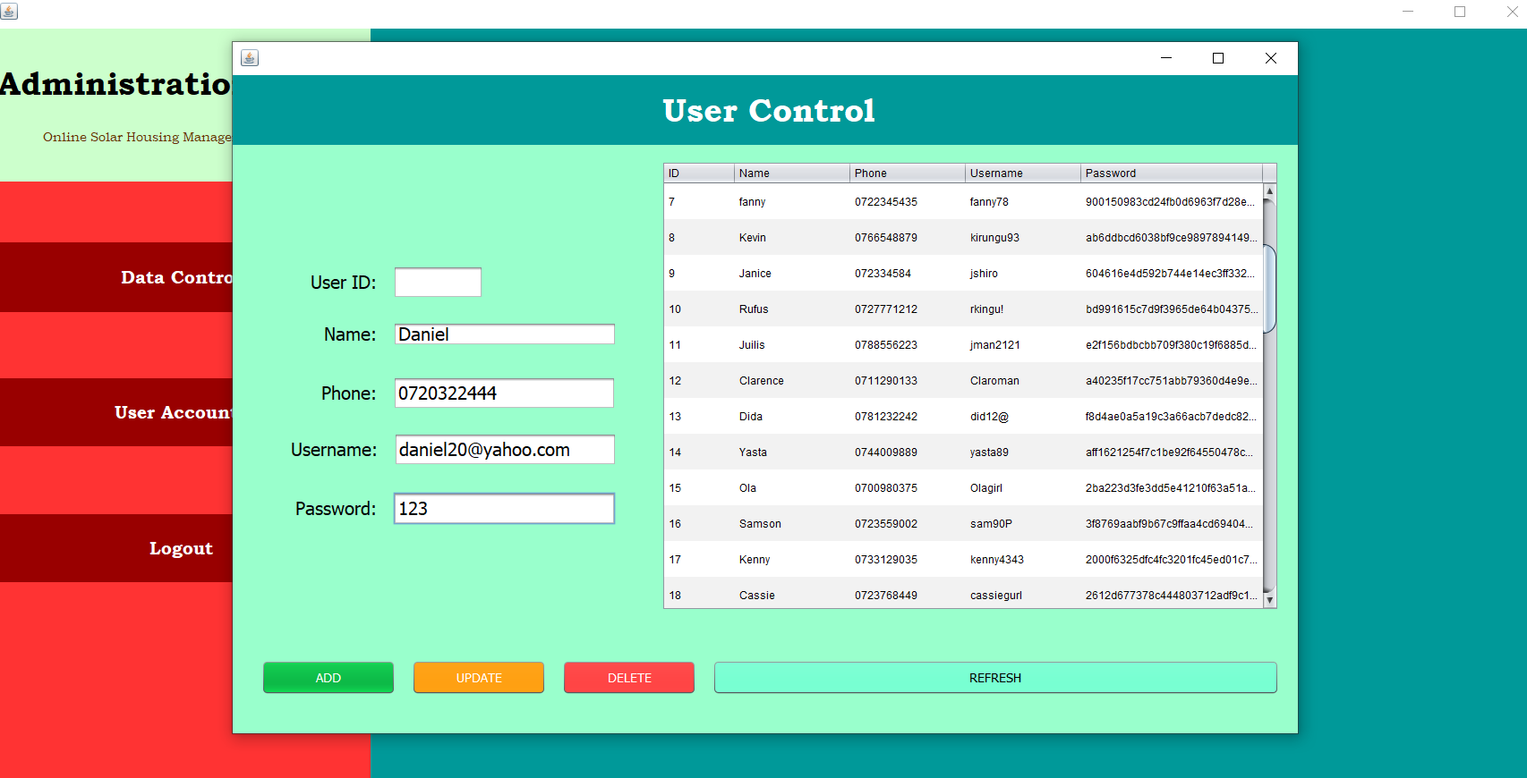 Github Laucherr Solar Housing Management App A Housing Management