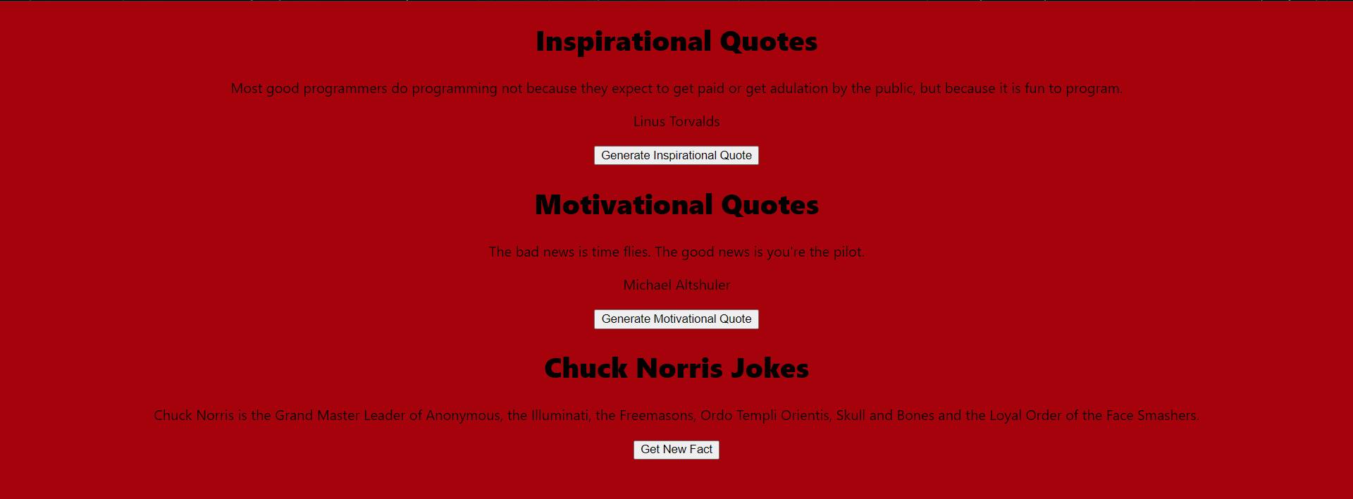 GitHub - laucherr/Generating_APIs: Generates three sets of quotes ...