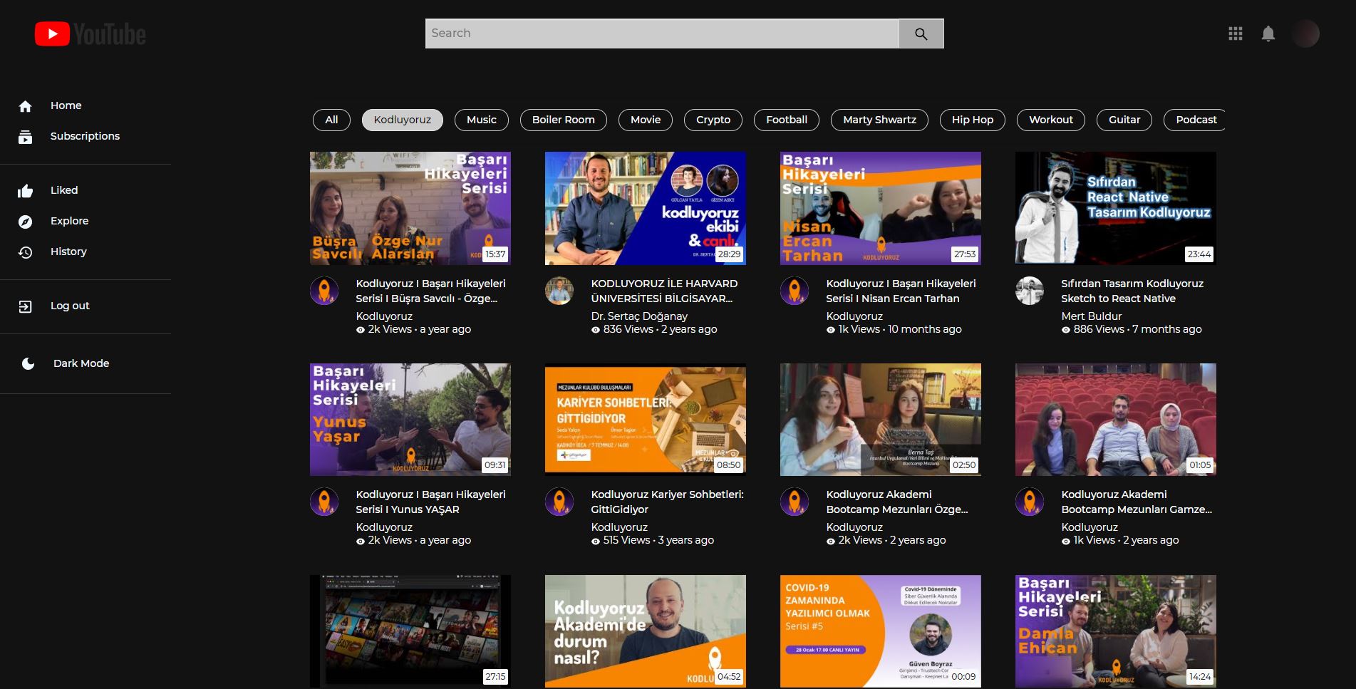 GitHub - hacisimsek/youtube-clone-project-h-u