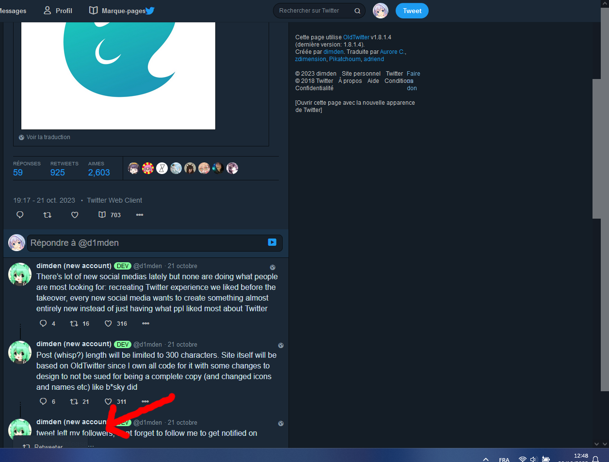 Retweet dropout menu doesn't display properly · Issue #587 · dimdenGD/OldTwitter · GitHub