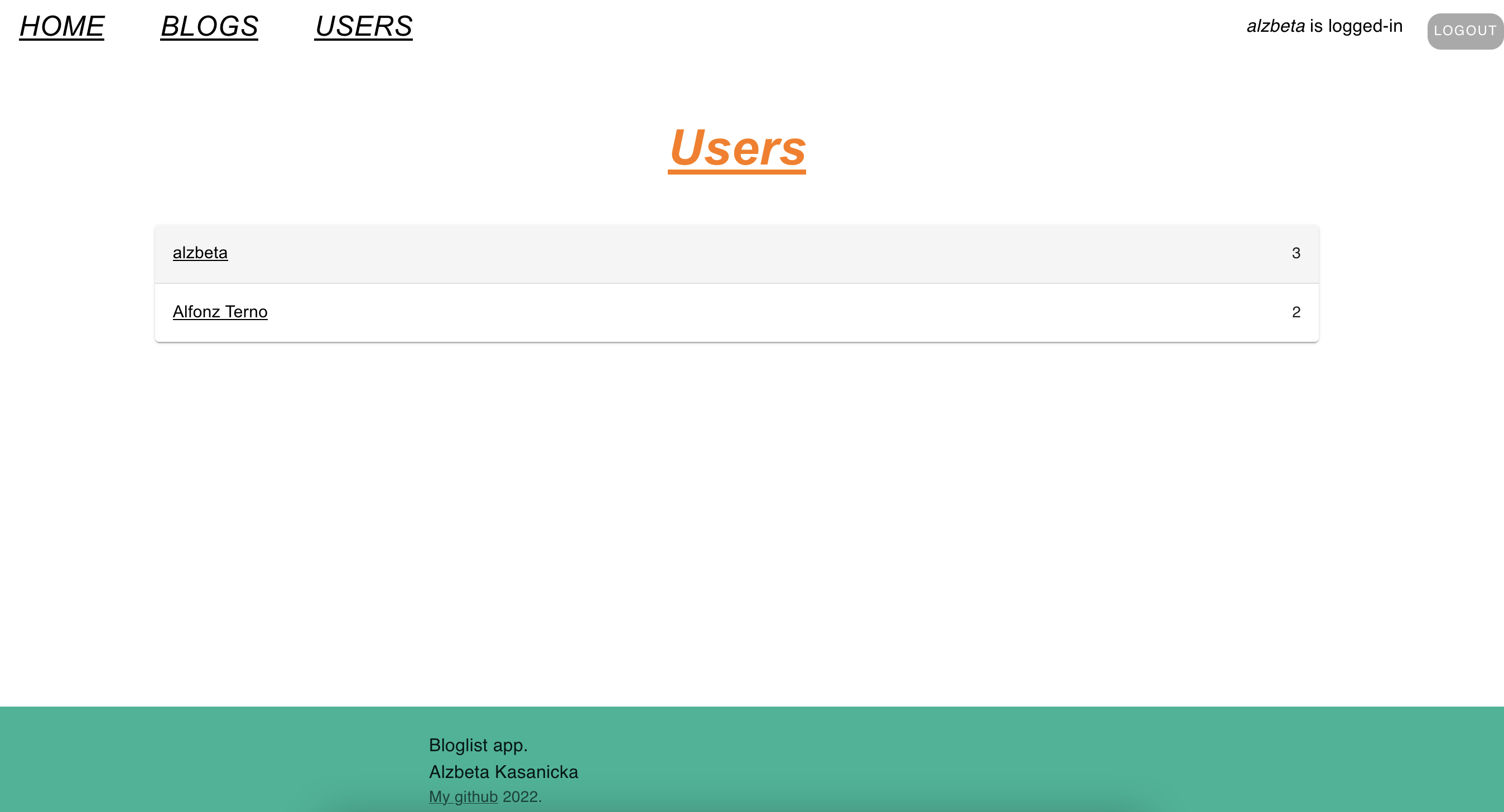 GitHub - lazbeta/bloglist-app-front