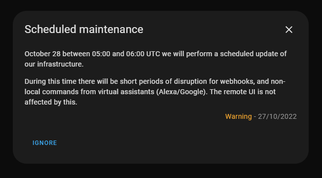 Scheduled Maintenance Notification Without Setup Issue 81102 