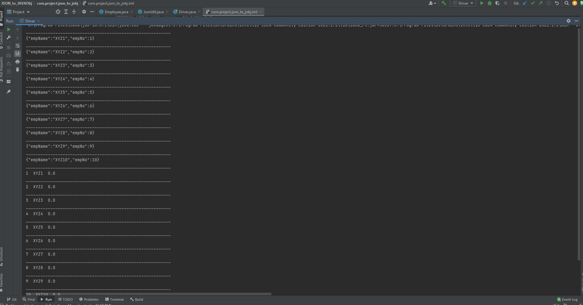 GitHub - doitpratik/Java-Project-JSON-to-Java-Object-
