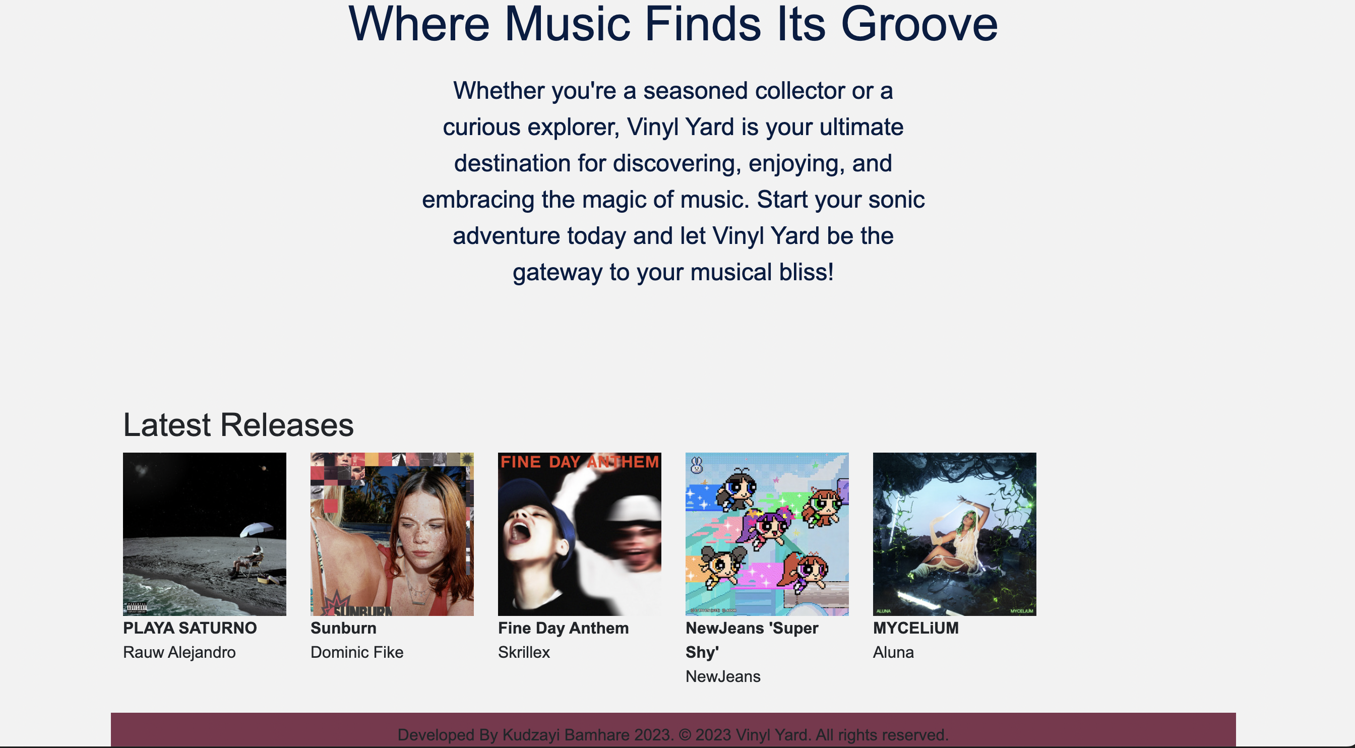 GitHub - Kudzmat/VinylYard