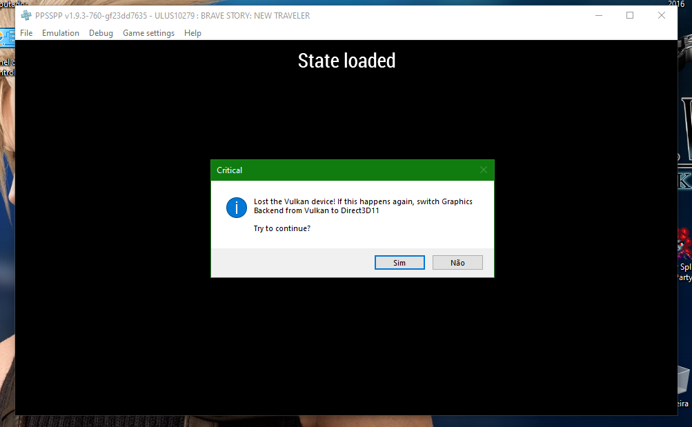 App crashing when loading intro of Brave Story New Traveler [ULUS10279] using Vulkan Backend ...