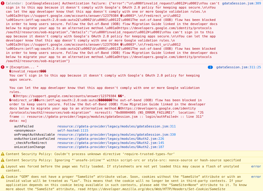 Thunderbird 102.4: Provider login dialog disappears immediately, no login possible · Issue #521 ...