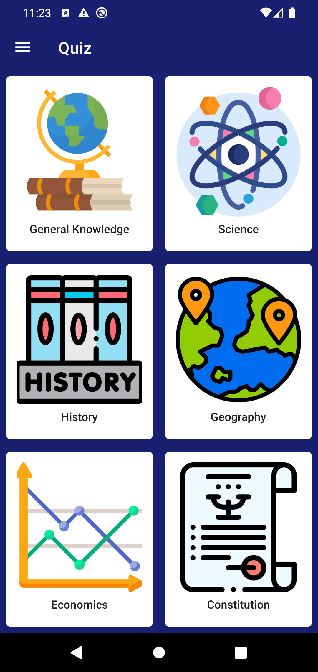 GitHub - buzz-ht53/QuizMasters: Android Quiz application. Key technologies used are ...