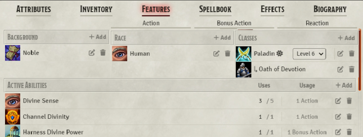 Consolidate Background, Race, and Class/Subclass into a single Row · Issue #2342 · foundryvtt ...
