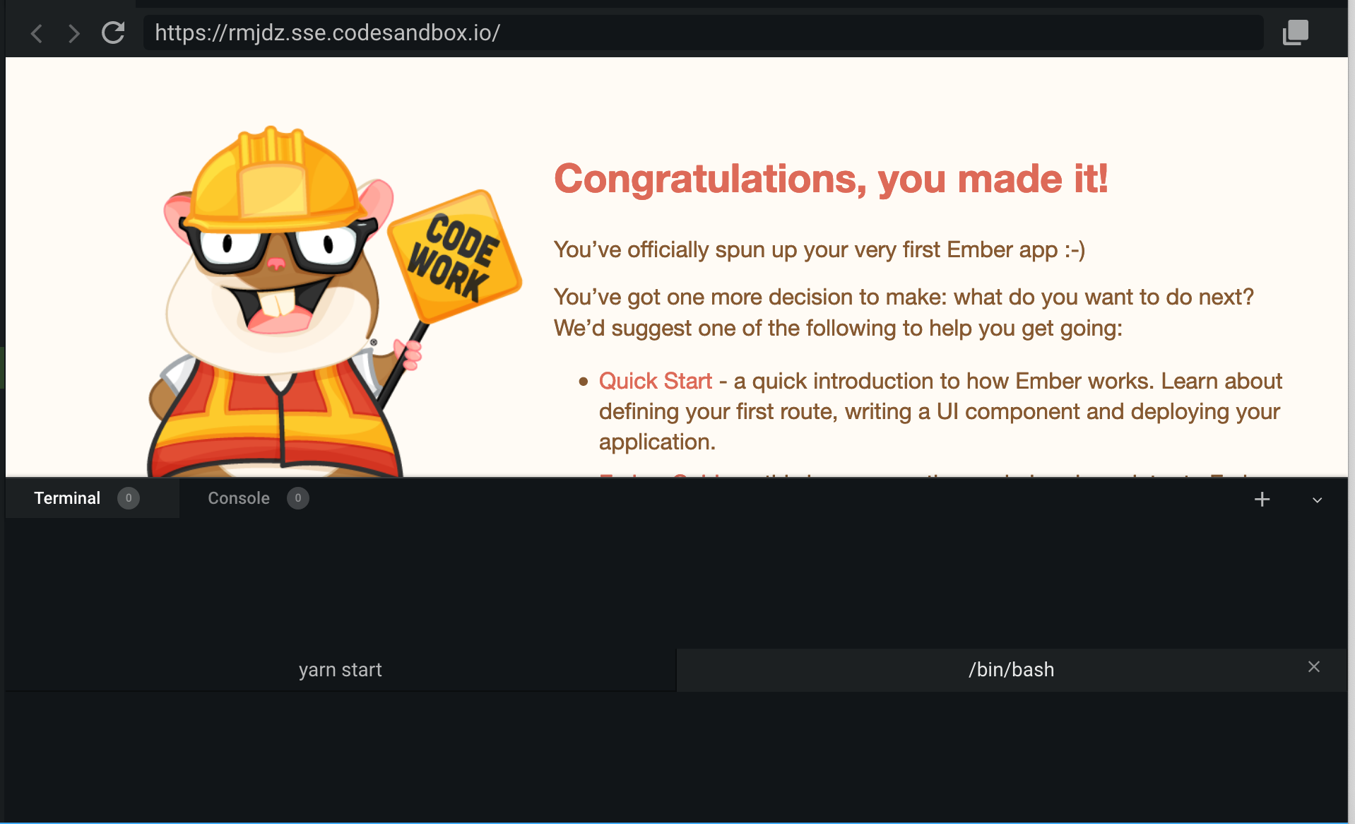 Cannot Open Another terminal (Ember) · Issue #2062 · codesandbox/codesandbox-client · GitHub