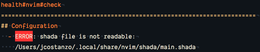 Error Shada File Is Not Readable · Issue 13218 · Neovim Neovim · Github