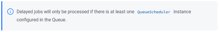 Documentation : Delay in "Queues" page is misleading · Issue #304 · taskforcesh/bullmq · GitHub