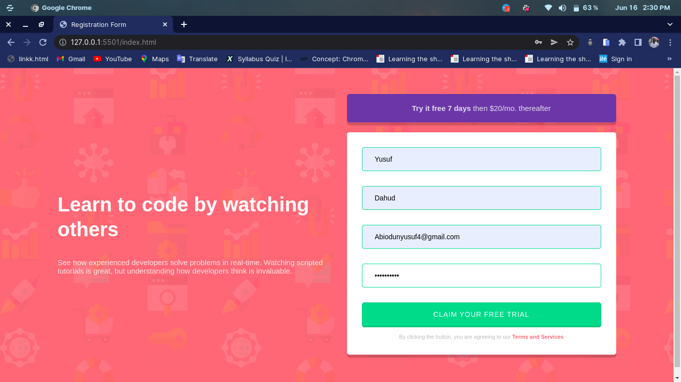 GitHub - yusfate4/Registration-form